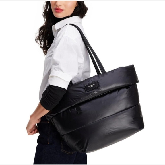 kate spade | Bags | Kate Spade Large Puffed Puffy Fabric Tote | Poshmark